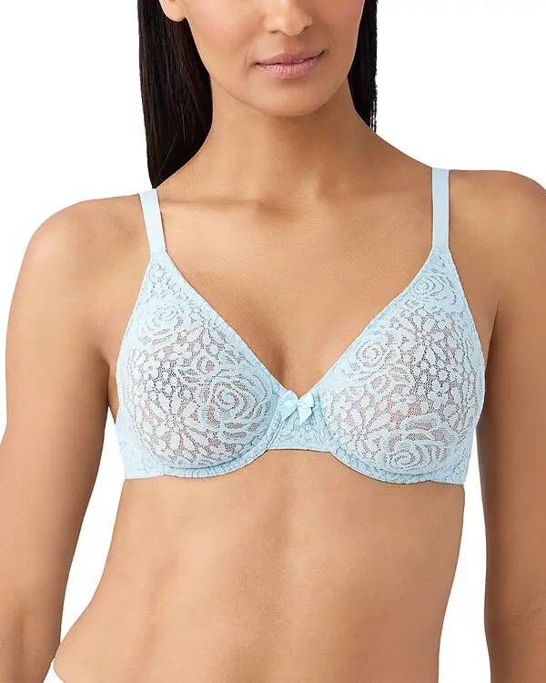 Wacoal Halo Unlined Underwire Bra - Soft Sky