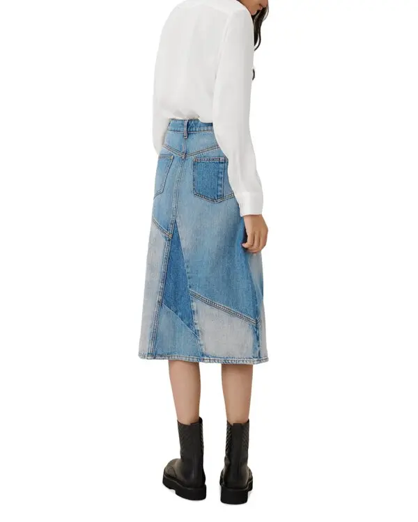 Maje Cecily Silk Shirt - White