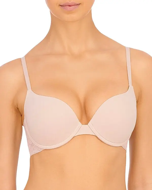 Natori Sheer Glamour Push Up Underwire Bra - Light Mocha
