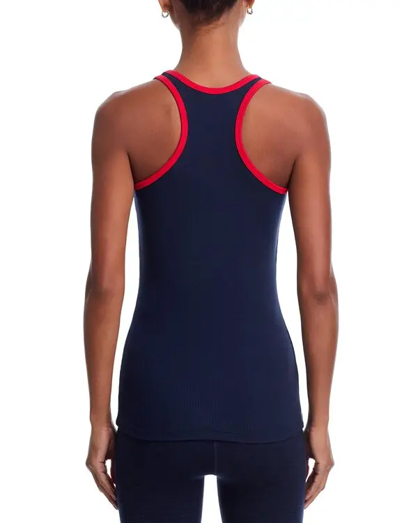 Splits59 Ashby Sleeveless Racerback Top - Indigo/pirate Red