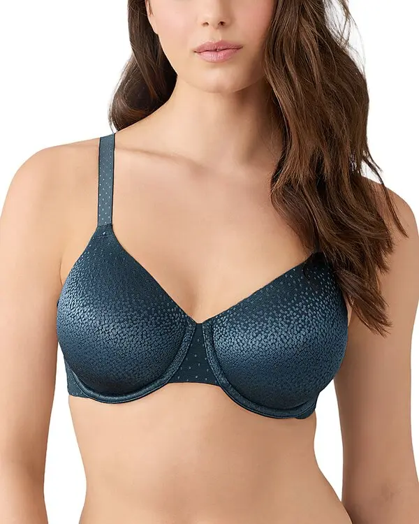 Wacoal Back Appeal Jacquard Underwire Bra - Dark Slate