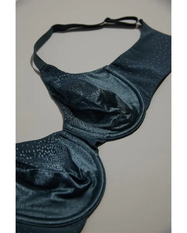 Wacoal Back Appeal Jacquard Underwire Bra - Dark Slate