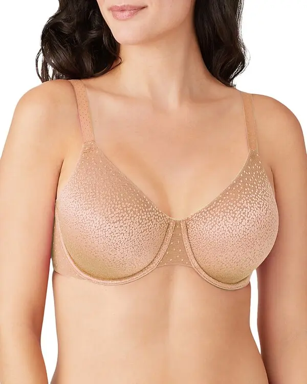 Wacoal Back Appeal Jacquard Underwire Bra - Praline