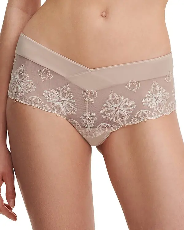 Chantelle Champs-elysees Lace Hipster - Cappuccino