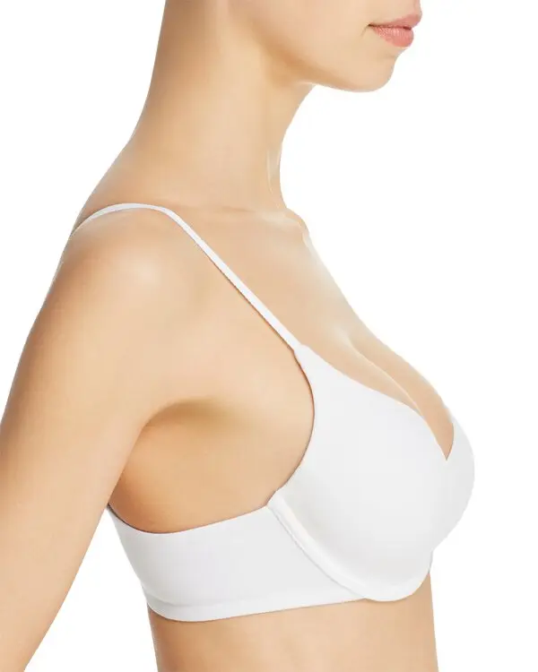 ON GOSSAMER Cabana Cotton Blend Convertible T-shirt Bra - White