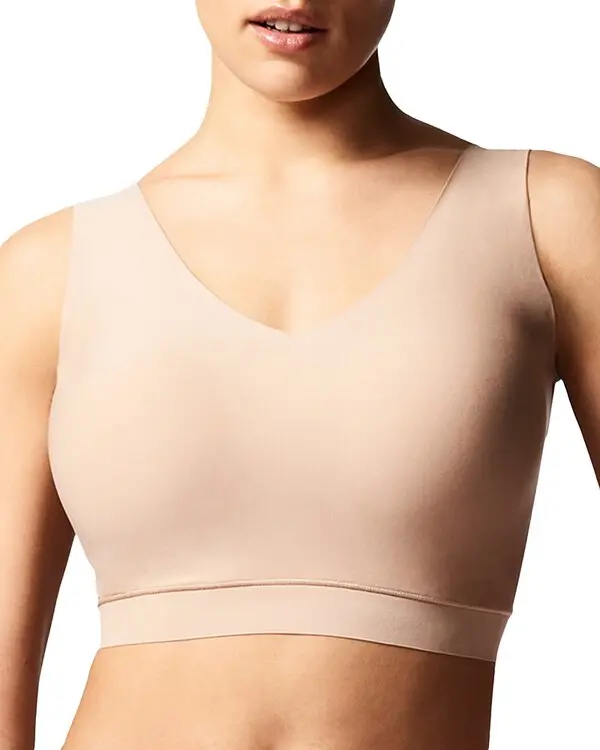 Chantelle Soft Stretch Wireless Padded V-neck Bra - Nude