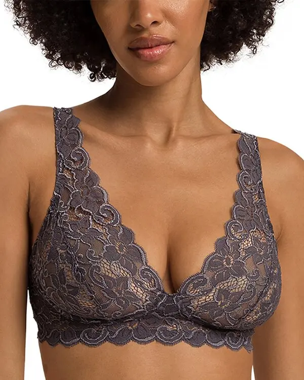 Hanro Luxury Moments All Lace Soft Cup Bra - Black Pearl