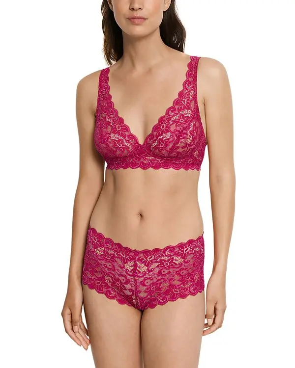 Hanro Luxury Moments All Lace Soft Cup Bra - Light Sangria