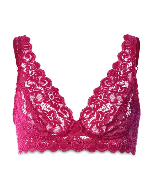 Hanro Luxury Moments All Lace Soft Cup Bra - Light Sangria