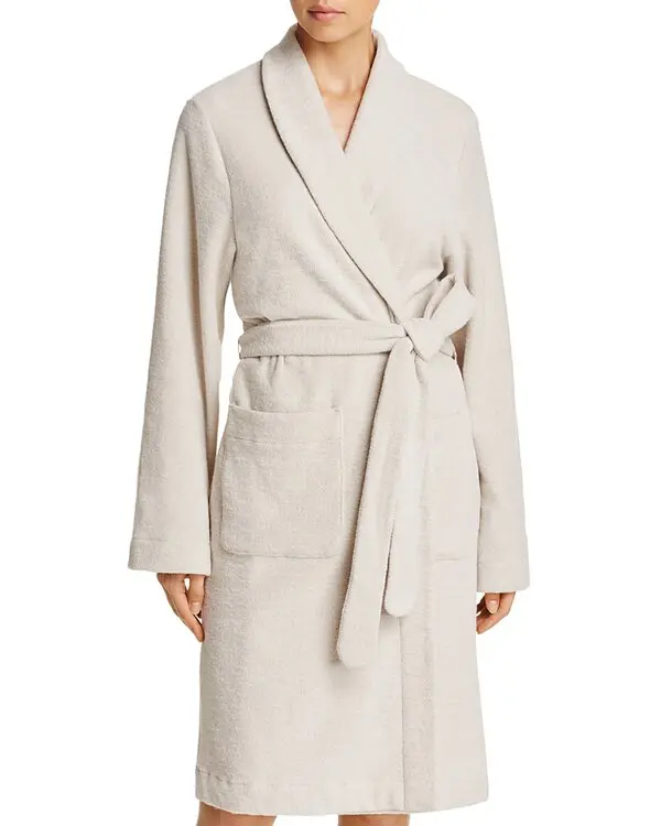 Hanro Plush Wrap Robe - Moonlight