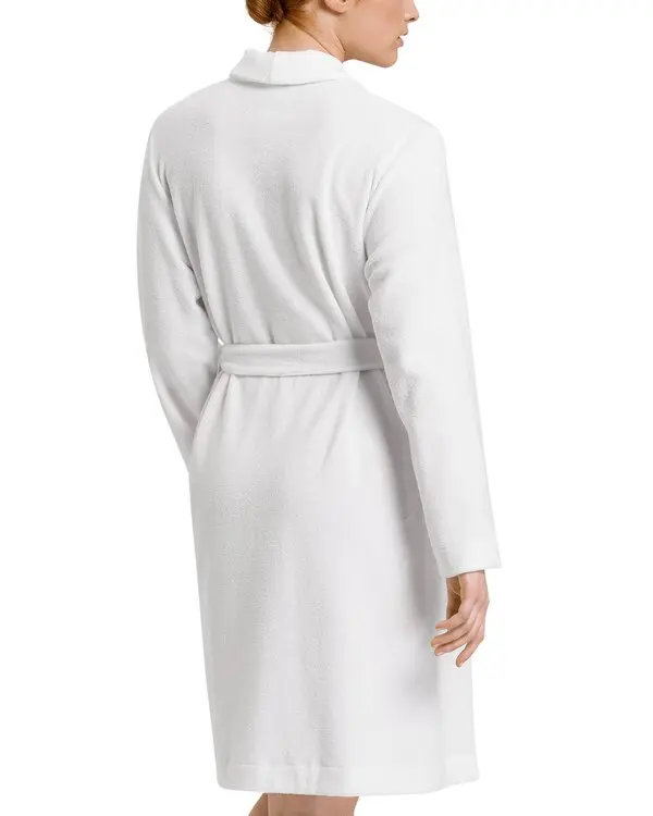 Hanro Plush Wrap Robe - White