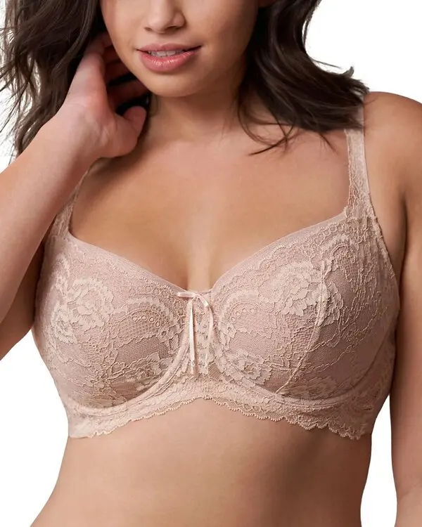 SKARLETT BLUE Minx Lace Balconette Bra - Cashmere/blush