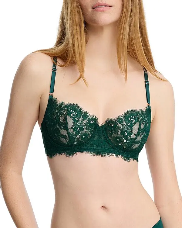 SKARLETT BLUE Entice Lace Balconette Bra - Wreath