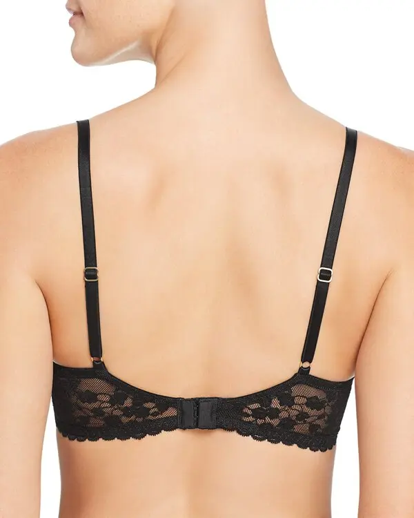 Natori Cherry Blossom Convertible Lace Bra - Black