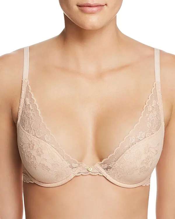 Natori Cherry Blossom Convertible Lace Bra - Cameo Rose