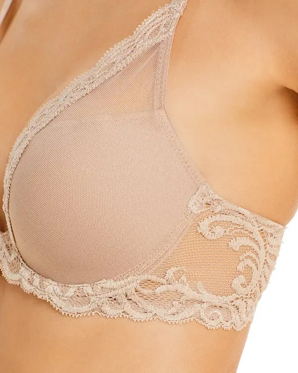 Natori Feathers Contour Plunge Bra - Café