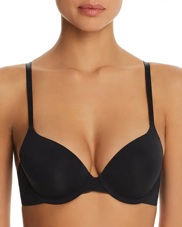 ON GOSSAMER Sleek Micro Convertible T-shirt Bra - Black