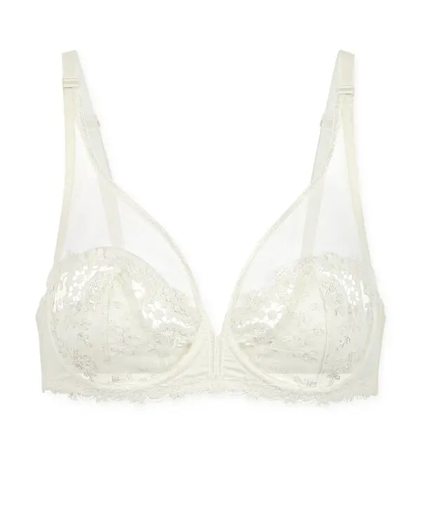 Simone Perele Wish Sheer Plunge Bra - Ivory