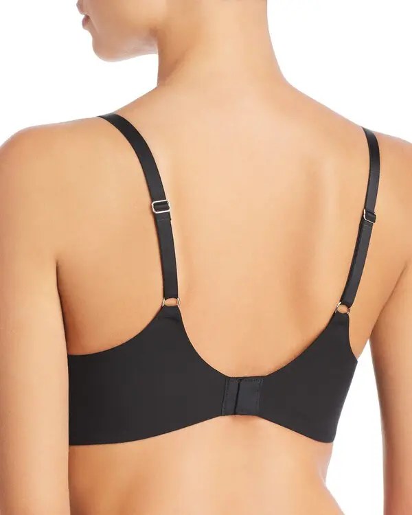 Le Mystère Sheer Illusion Wireless Bra - Black
