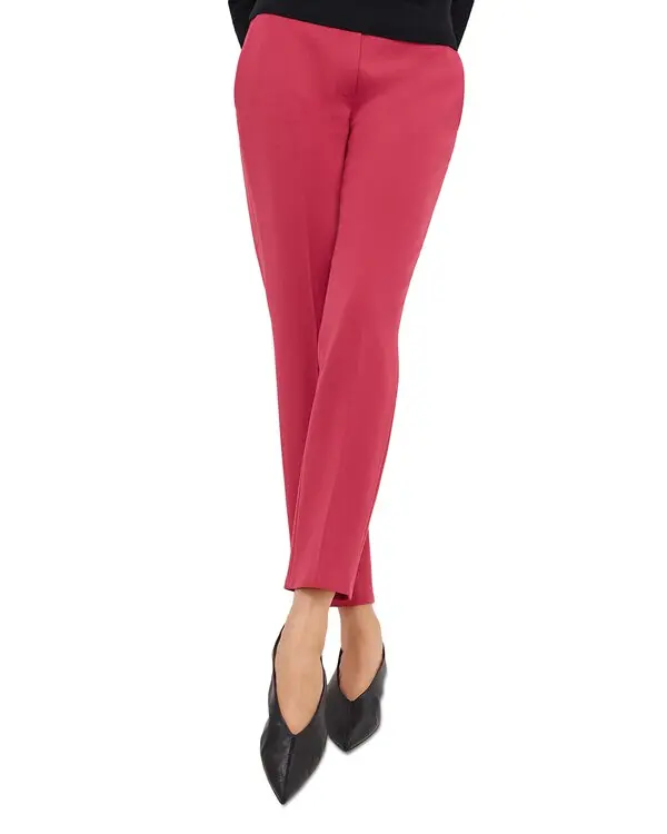 Theory Admiral Crepe Treeca Pull-on Pant - Deep Rose