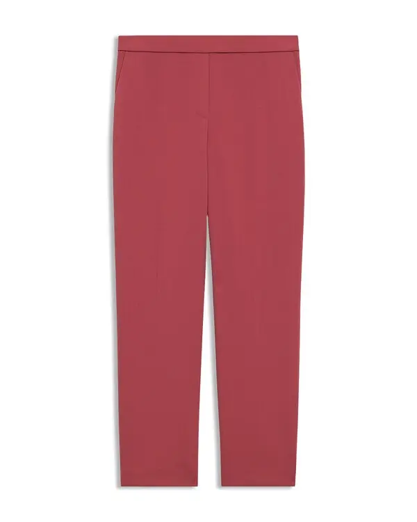 Theory Admiral Crepe Treeca Pull-on Pant - Deep Rose