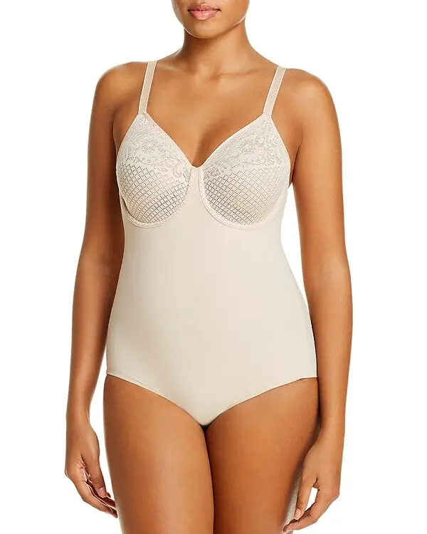 Wacoal Visual Effects Shaping Bodysuit - Sand