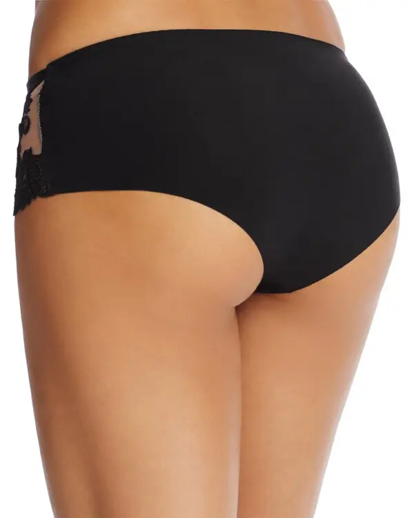 Simone Perele Saga Lace Mesh Boyshorts - Black