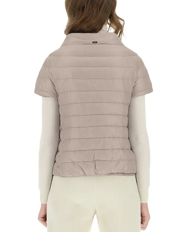 Herno Emelia Cap Sleeve Puffer Jacket - Chantilly