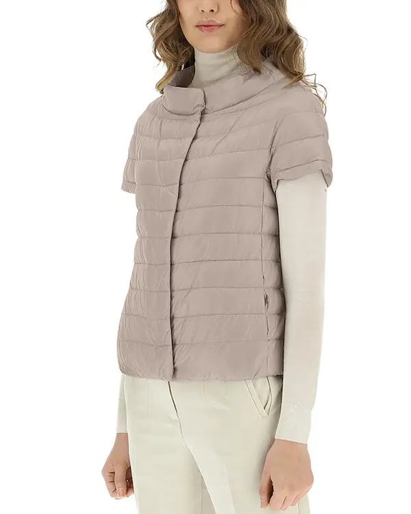 Herno Emelia Cap Sleeve Puffer Jacket - Chantilly
