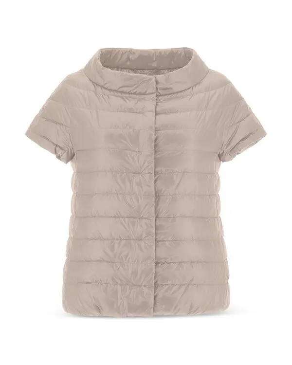 Herno Emelia Cap Sleeve Puffer Jacket - Chantilly