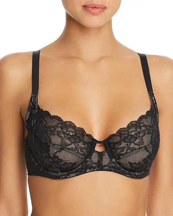 Natori Statement Full Figure Underwire Bra - Black/cafe