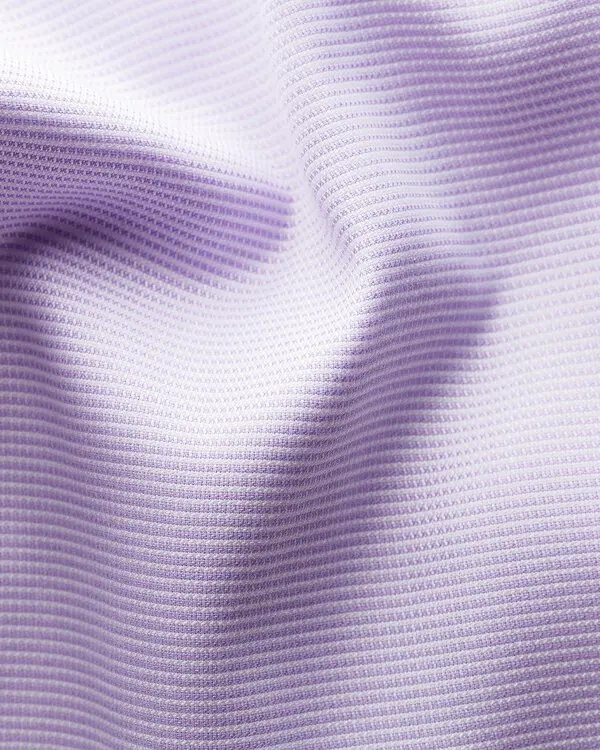 Eton Contemporary Fit Textured Solid Shirt - Purple