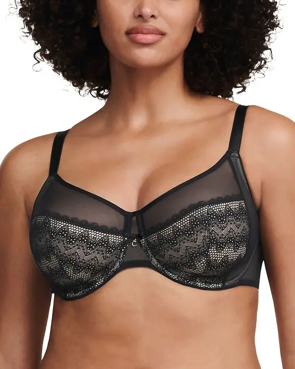 Chantelle Revele Moi Perfect Fit Underwire Bra - Black