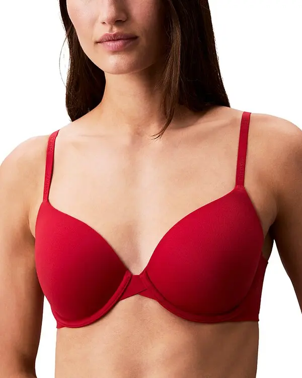 Calvin Klein Perfectly Fit Full Coverage T-shirt Bra - Red Stamp