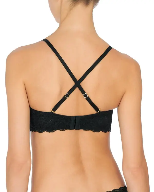 Natori Feathers Strapless Plunge Bra - Black