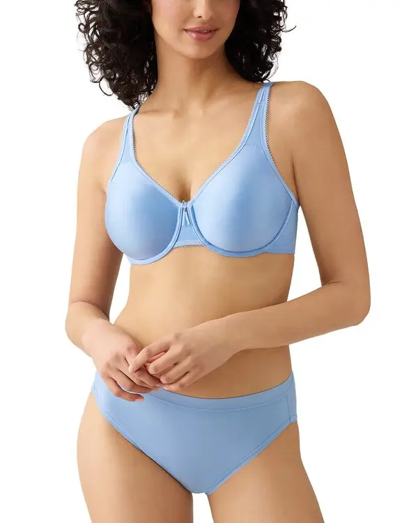Wacoal Bra Basic Beauty Full Coverage Underwire Bra - Bel Air Blue