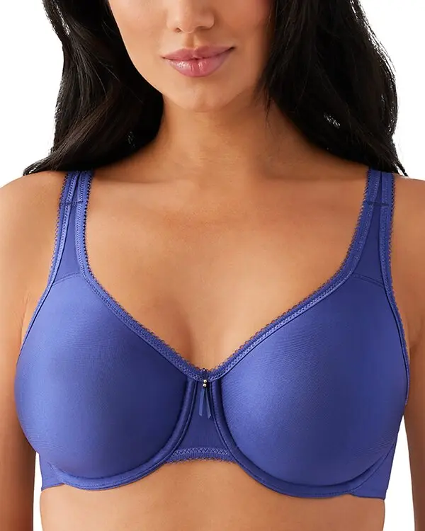 Wacoal Bra Basic Beauty Full Coverage Underwire Bra - Skipper Blue