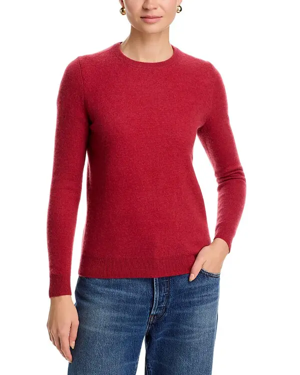 Bloomingdale'S C Crewneck Cashmere Sweater - Clay