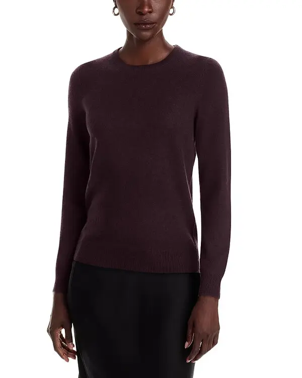 Bloomingdale'S C Crewneck Cashmere Sweater - Dark Brown