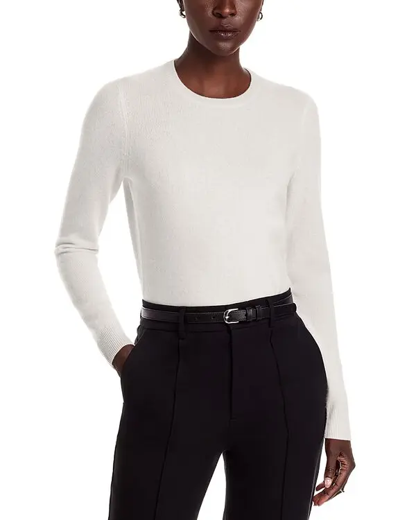 Bloomingdale'S C Crewneck Cashmere Sweater - Ivory
