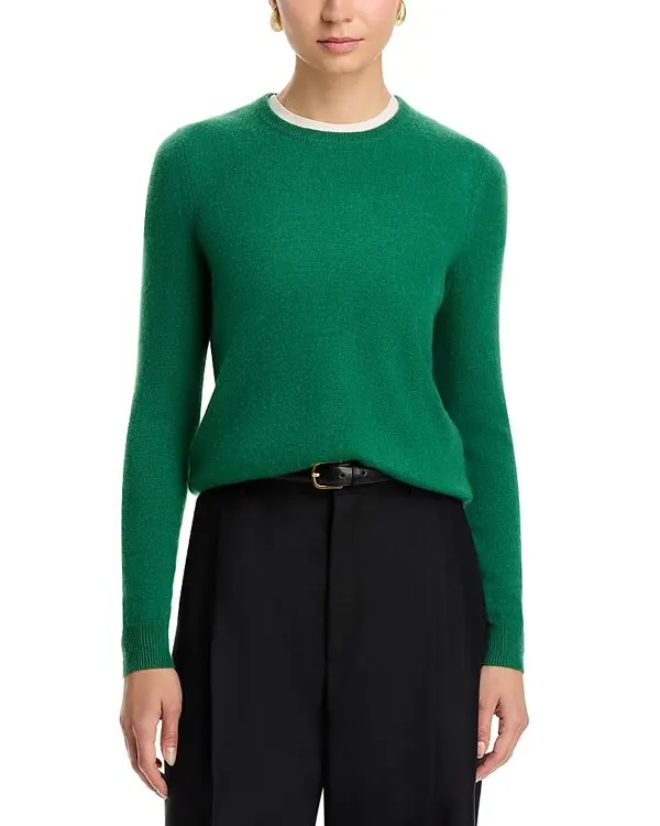 Bloomingdale'S C Crewneck Cashmere Sweater - Ivy
