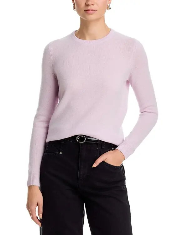 Bloomingdale'S C Crewneck Cashmere Sweater - Light Lilac