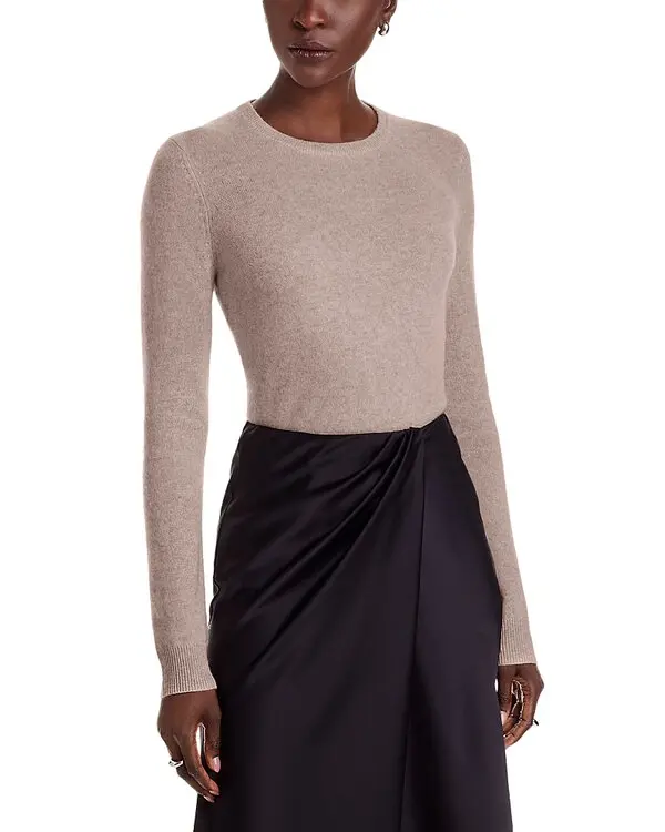 Bloomingdale'S C Crewneck Cashmere Sweater - Sesame