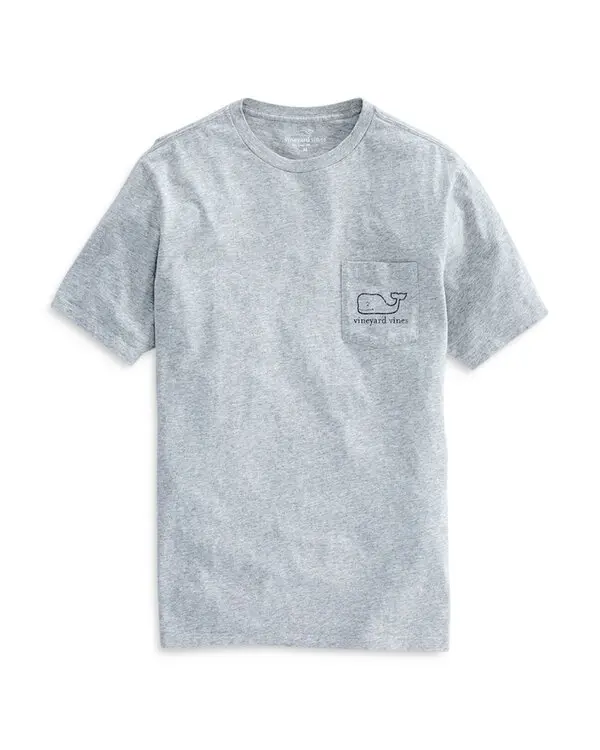 Vineyard Vines Vintage Whale Short Sleeve Pocket Tee - Gray Heather