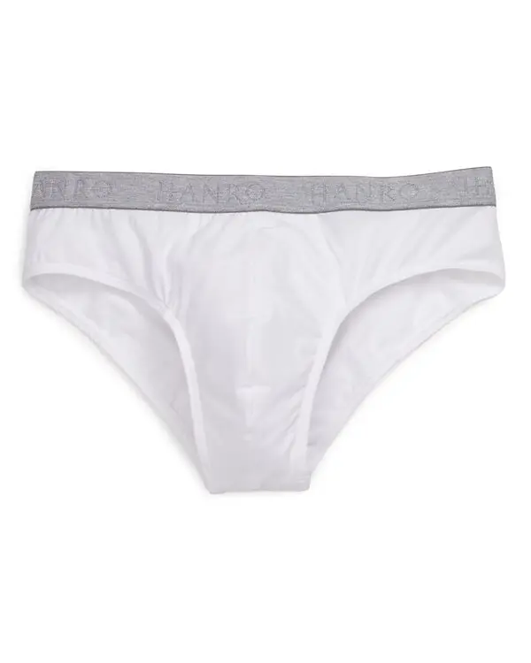 Hanro Cotton Essential Briefs, Pack Of 2 - White