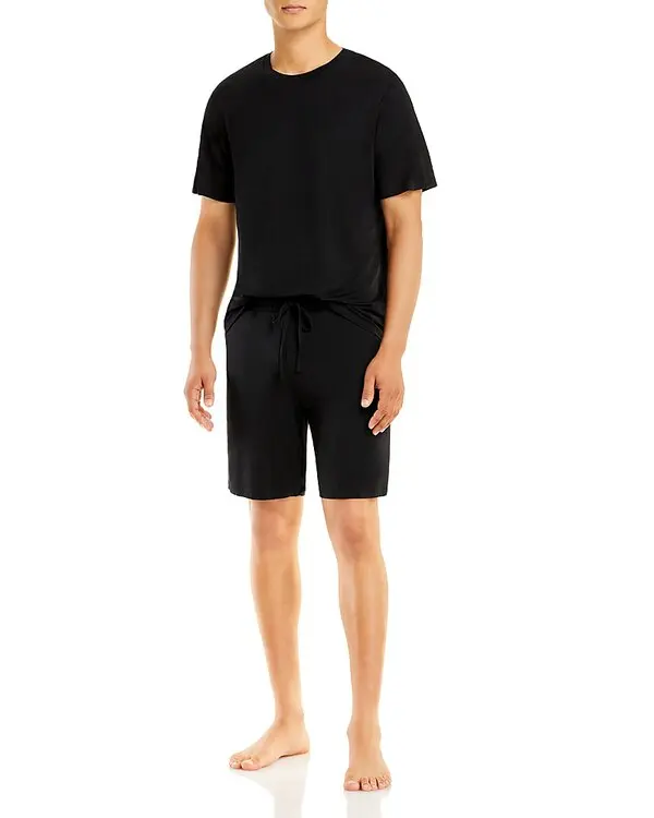 Eberjey Henry Short Pajama Set - Black