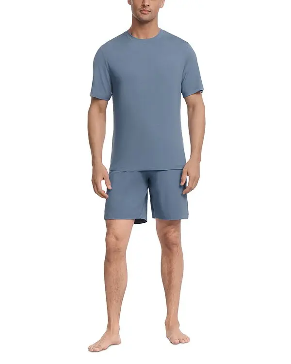 Eberjey Henry Short Pajama Set - Slate Blue
