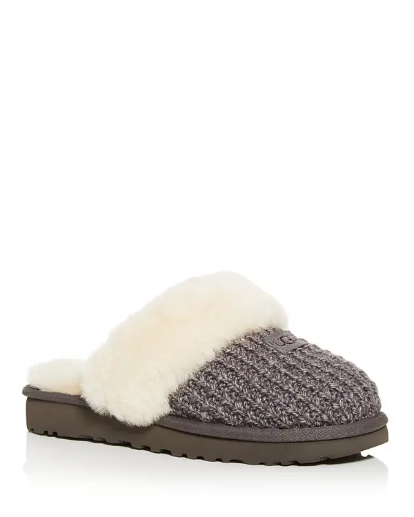 UGG Cozy Shearling Mule Slippers - Charcoal