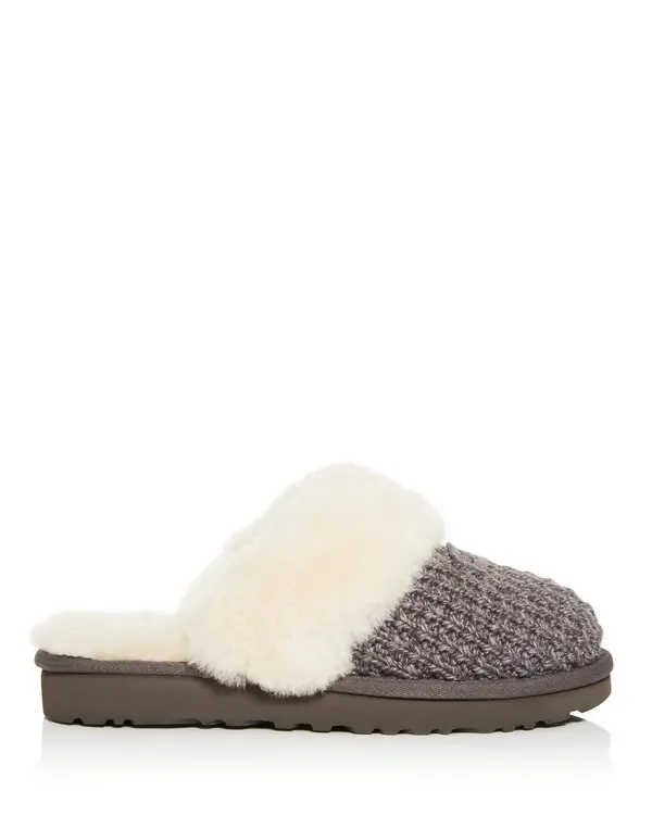 UGG Cozy Shearling Mule Slippers - Charcoal