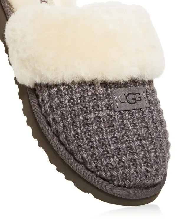 UGG Cozy Shearling Mule Slippers - Charcoal